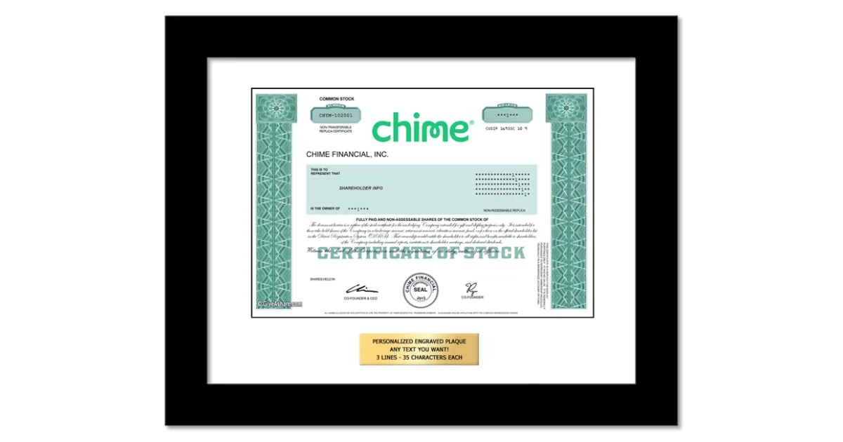 Buy One Share of Chime Stock as a Gift in 1 Minute