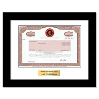 Chipotle Personalized Replica Stock Certificate