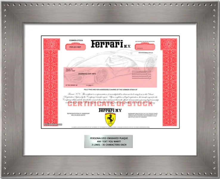Stock Certificate Template Gift