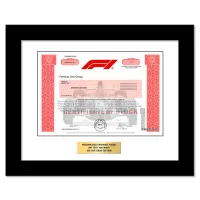 Formula One Personalized Replica Stock Certificate