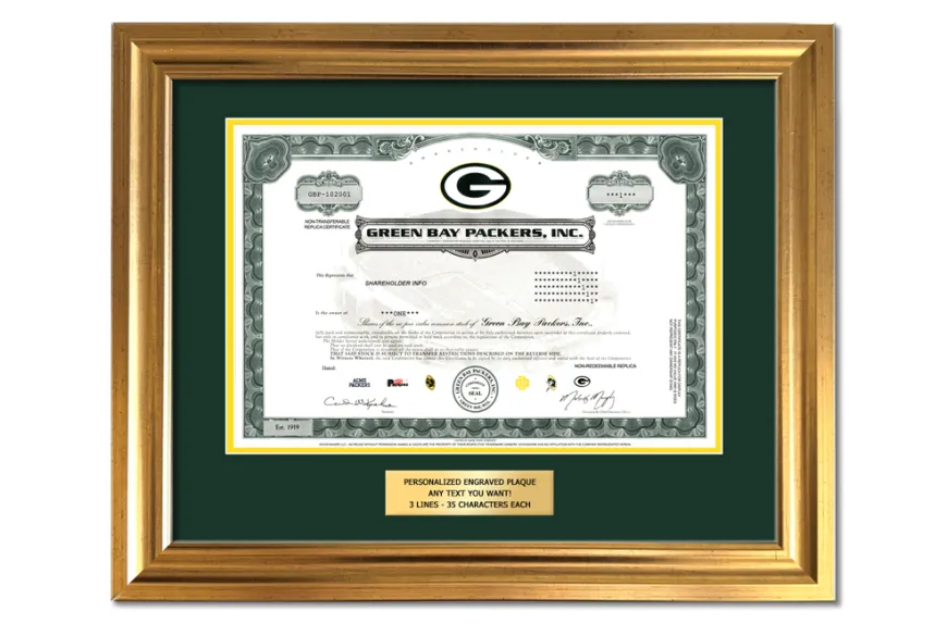 New Frame Just in Time for Green Bay Packers Shareholders Meeting