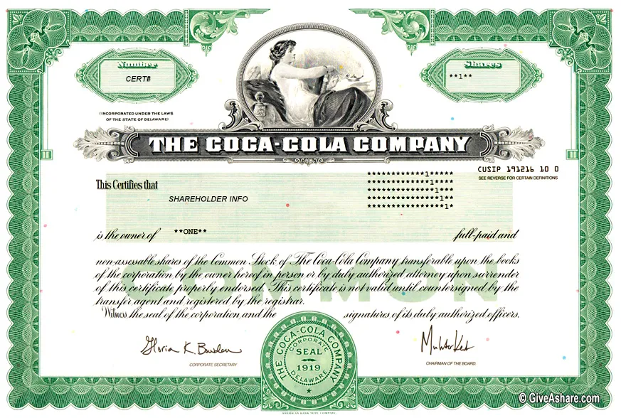 Stock Certificate Register