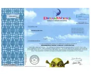 Dreamworks (Comcast) Personalized Replica Stock Certificate