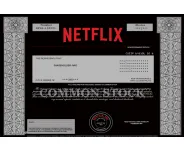 Netflix Personalized Replica Stock Certificate