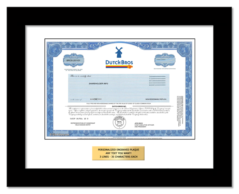 Buy One Share of Dutch Bros Stock as a Gift in 1 Minute